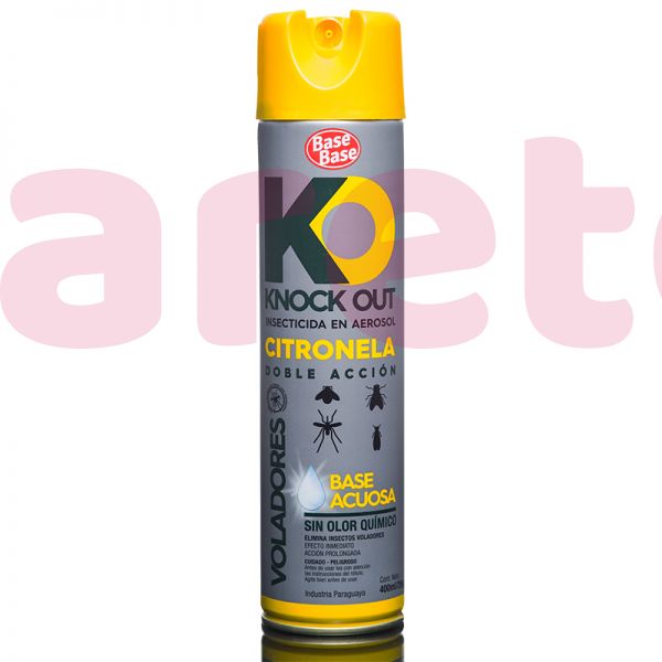 INSECTICIDA E/AEROSOL CITRONELA KNOCK OUT 400 ML
