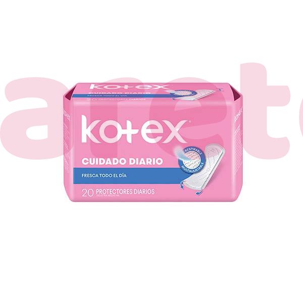 PROTECTOR DIARIO KOTEX CUIDADO DIARIO 20 UN