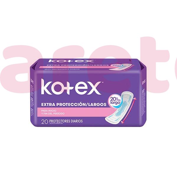 PROTECTOR DIARIO KOTEX LARGO 20UN
