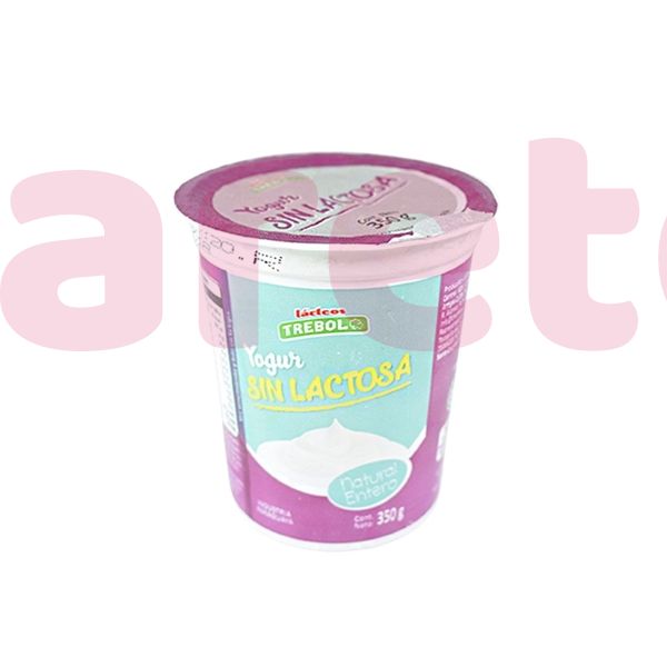 TREBOL YOGURT ENTERO S/ LACTOSA NAT. 350GR