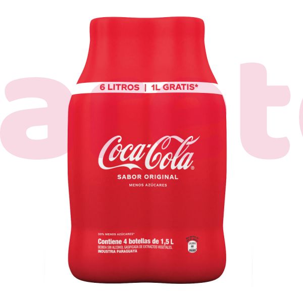 GASEOSA COCA COLA MULTIPACK 1.5 LT 4UN.