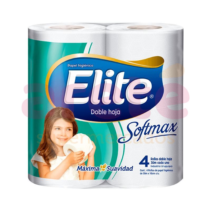 Papel Higienico Elite Softmax Doble Hoja 30mts 4un